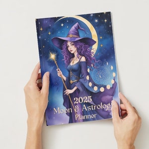 Magical 2025 Moon & Astrology Printable Planner Whimsical Witch Edition ...