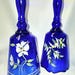 Fenton Signed Cobalt Blue Bells - Etsy