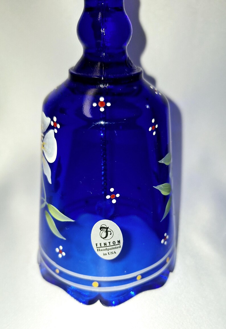 Fenton Signed Cobalt Blue Bells - Etsy