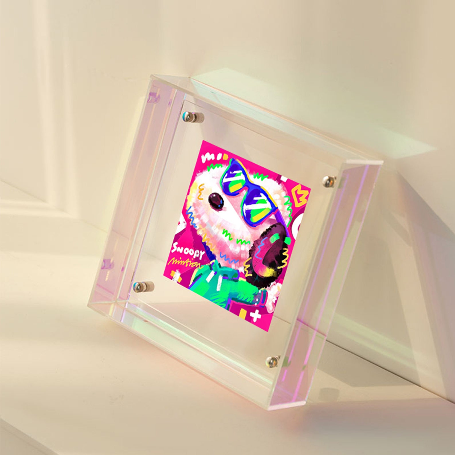 Acrylic Transparent and Dazzling Color Frame, Color Transparent Display ...