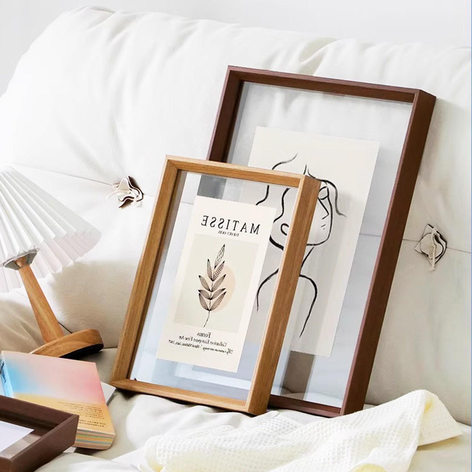 6x4 7x5 Frame Double-sided Transparent Wood Frame Couple - Etsy