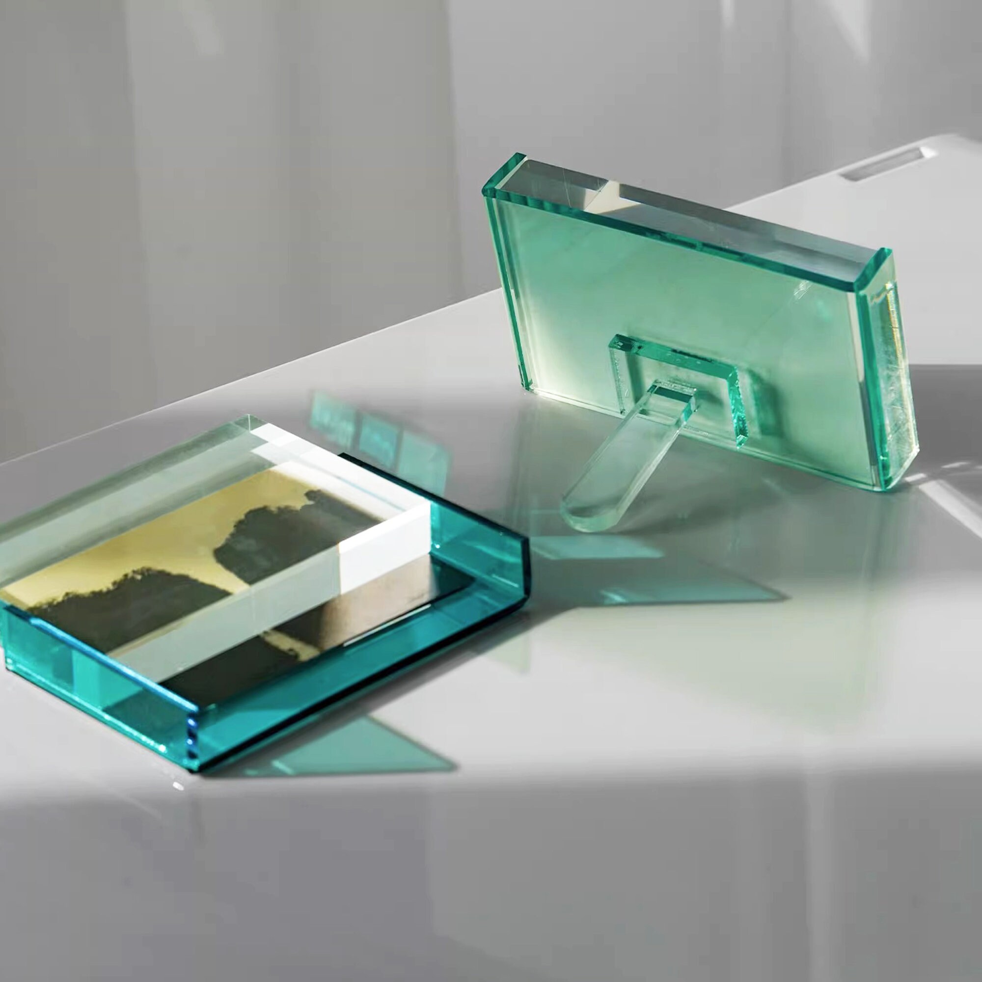 Colorful Acrylic Transparent Photo Frame, Mini Display Box, Poster ...