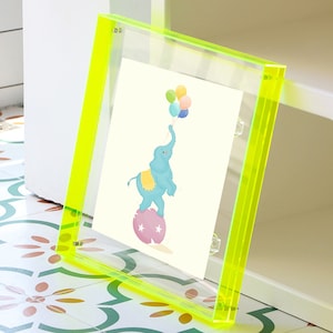 Colorful Acrylic Transparent Photo Frame, Box With Double-sided Display ...