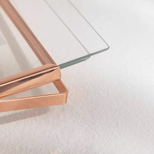 6 7 8 Inch Photo Frame, Glass Double-sided Transparent Metal Frame ...