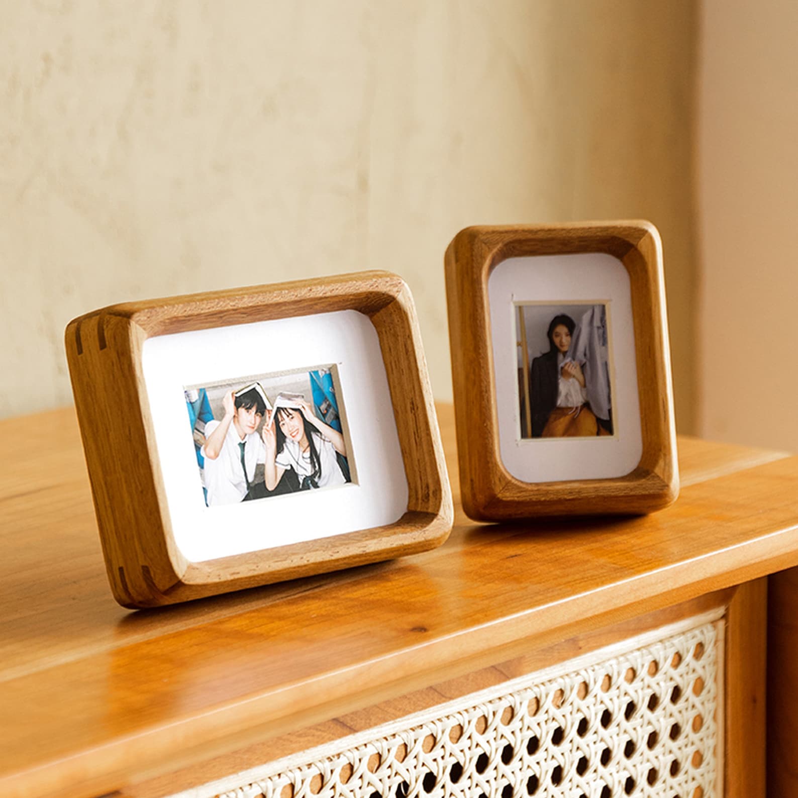 Solid Wood Mini Frame, ID Frame, Creative Photo Display, Children's ...