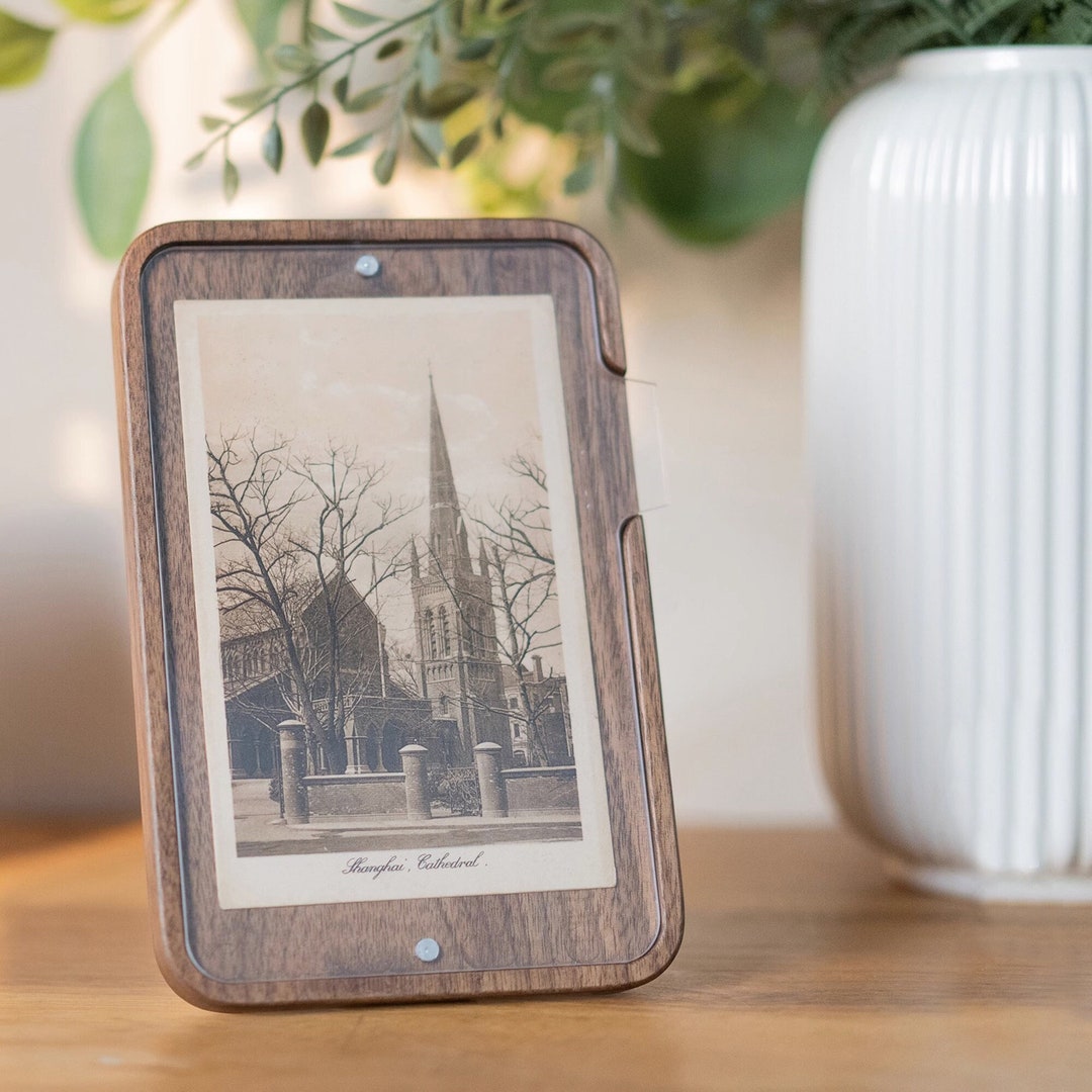 Solid Wood 6-inch Frame, Horizontal and Vertical Photo Display ...