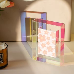 Colorful Acrylic Frame, Box Photo Frame Display, 6-inch, 7-inch, 8-inch ...