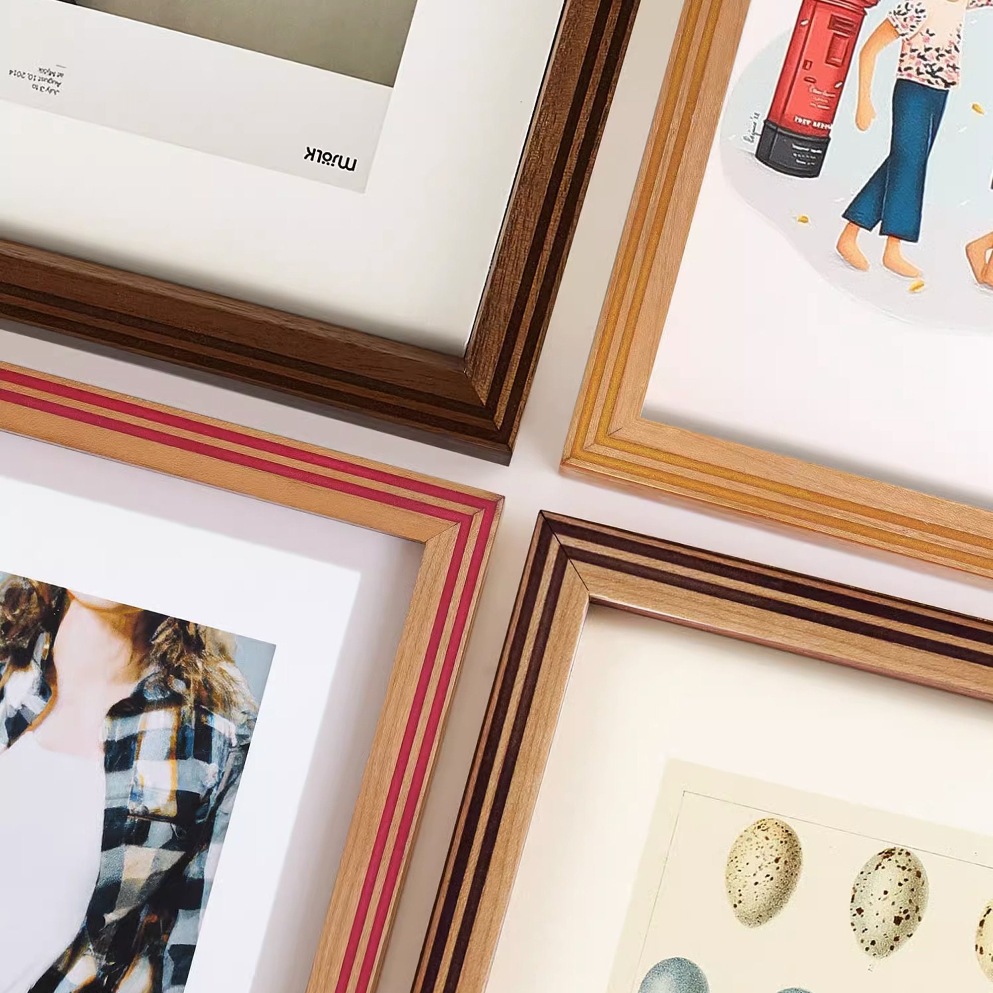 Solid Wood Right Angle Color Bar Display 678 Inch Frame - Etsy