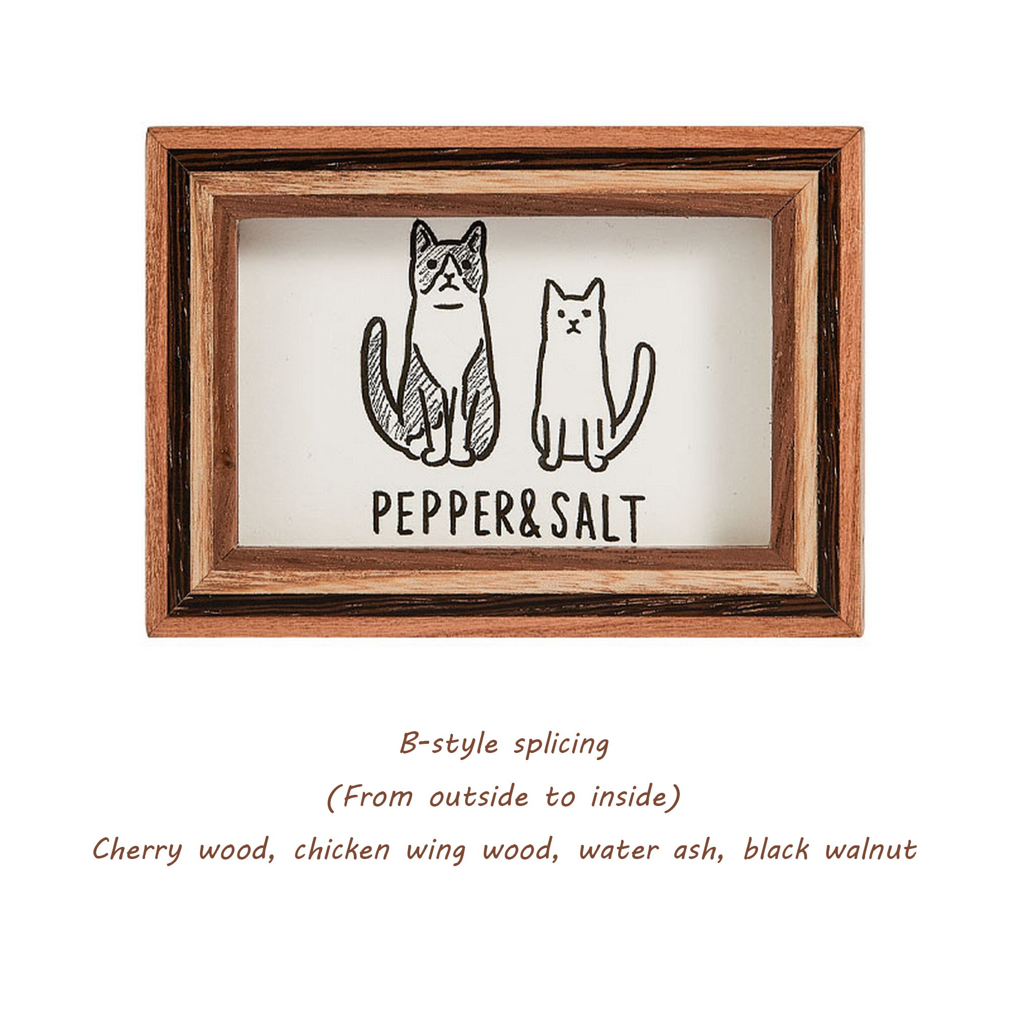 345-inch Solid Wood Mini Table Photo Frame Right Angle - Etsy