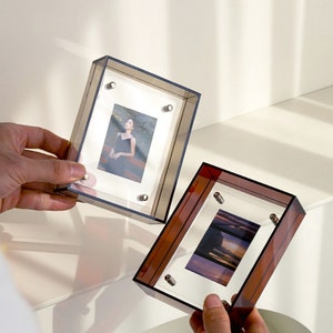 Acrylic Mini Photo Frame, Colorful Transparent Display, Creative Small ...
