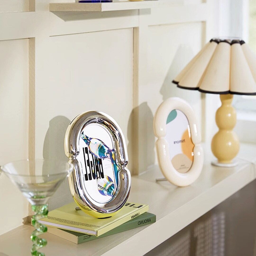 6-inch Creamy Shell Shaped Photo Frame, Versatile Cute Display Box ...