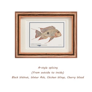 3,4,5-inch Solid Wood Mini Table Photo Frame, Right Angle Multi Wood ...