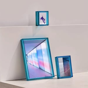 Colorful Acrylic Matte Frame, Art Display Box, Poster Mounting, Desktop ...