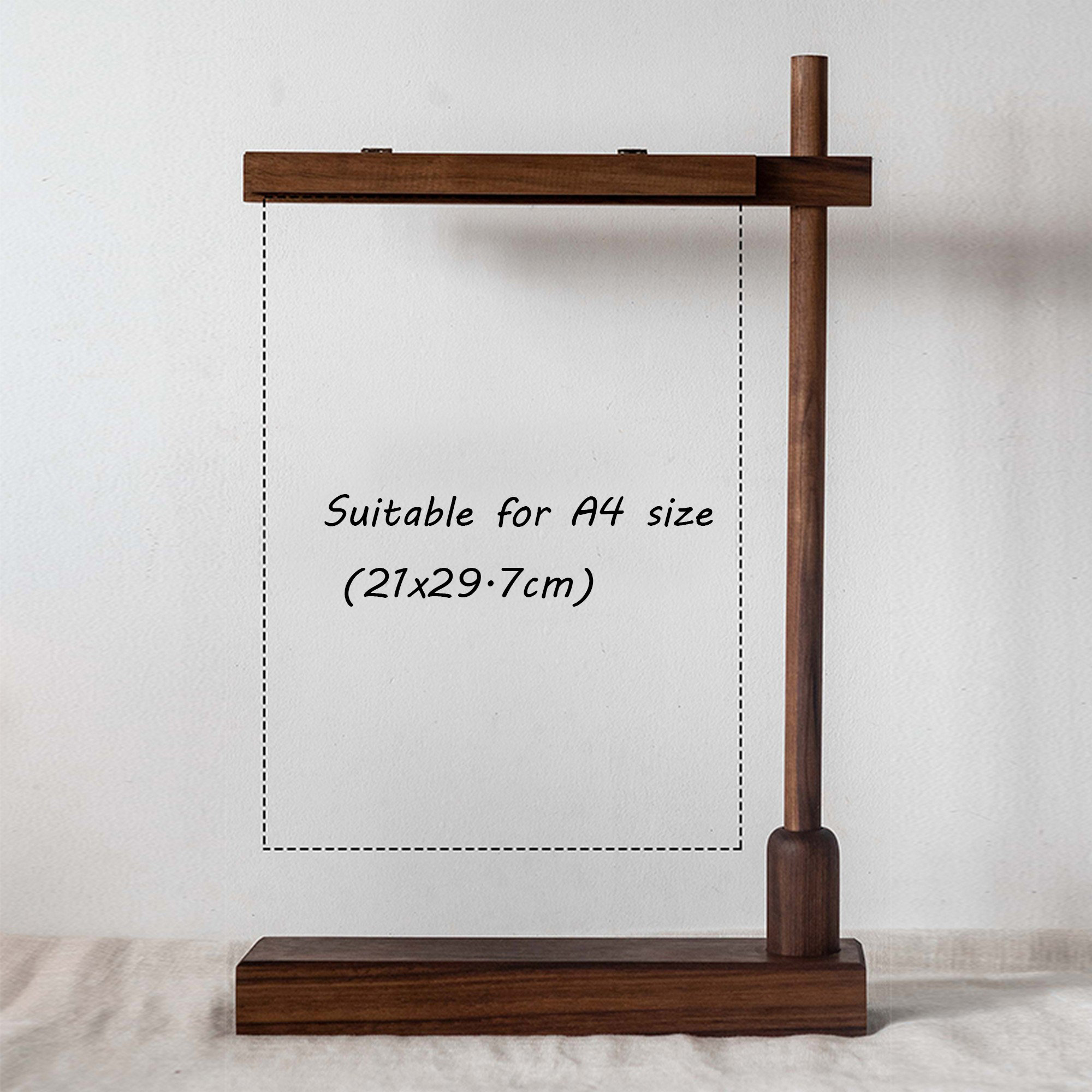 Handmade Cherry Wood, Black Walnut Calendar Rack, Announcement Display ...