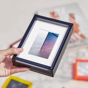 Colorful Acrylic Matte Frame, Art Display Box, Poster Mounting, Desktop ...