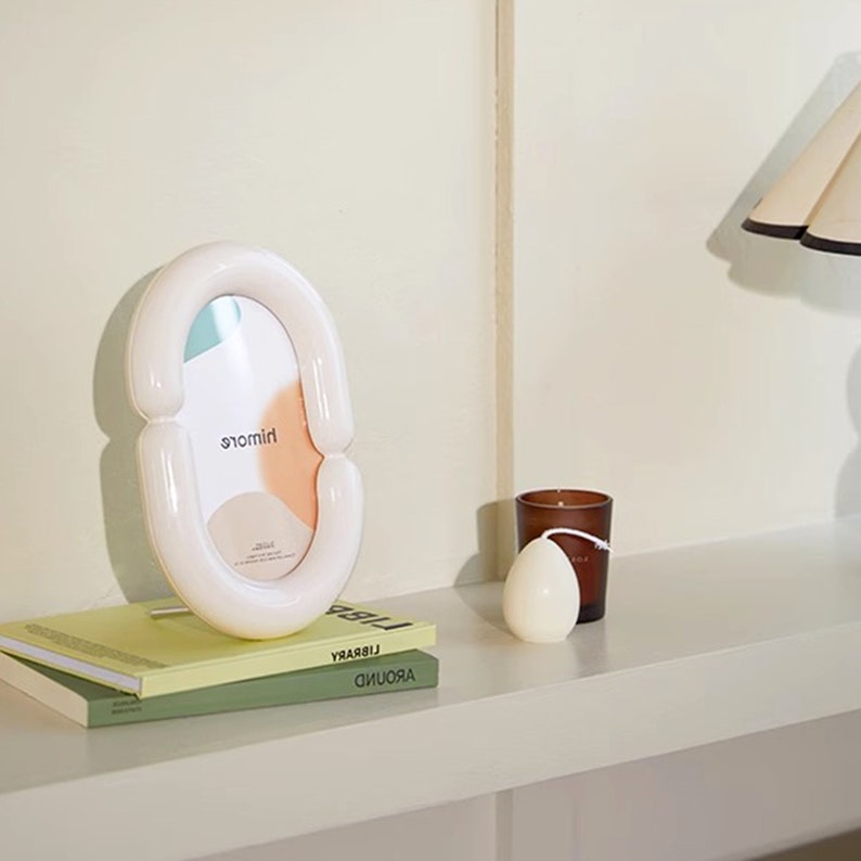 6-inch Creamy Shell Shaped Photo Frame, Versatile Cute Display Box ...