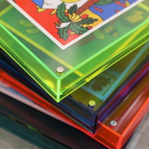 Colorful Acrylic Photo Frames, Colorful Poster Display Frames, Creative ...