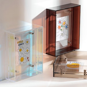 Acrylic Mini Photo Frame, Colorful Transparent Display, Creative Small ...