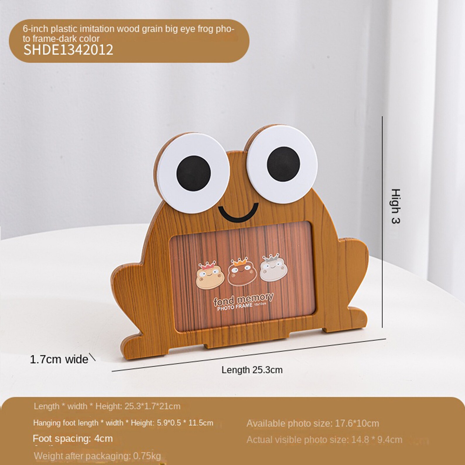 6-inch, 7-inch Photo Frame, Cute Children's Photo Frame, Playful Frog ...