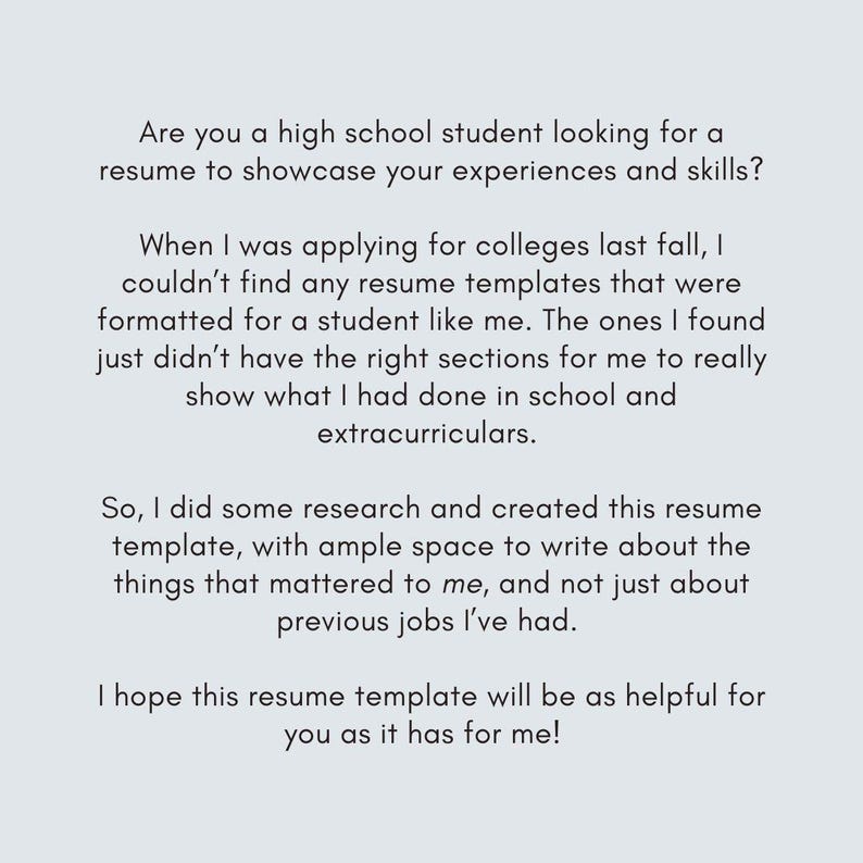 Ultimate Homeschool High School Senior Resource Bundle | Student Resume ...