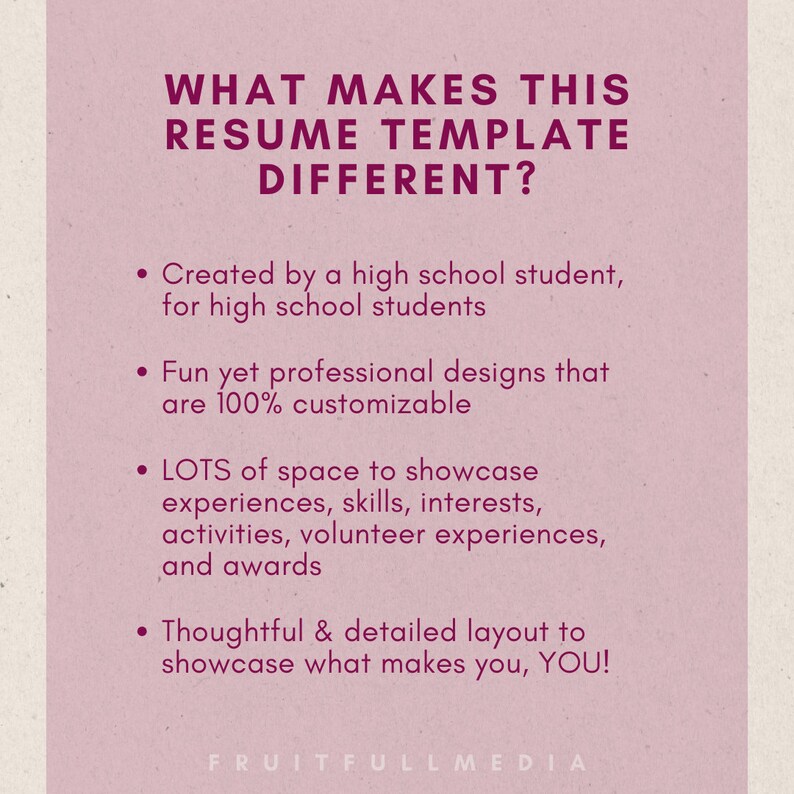 High School Resume Canva Template Printable Photo College Graduation ...