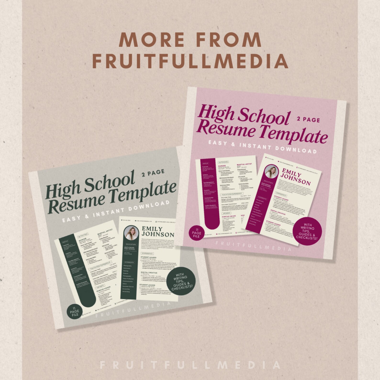 High School Resume Canva Template Printable College Graduation With No ...