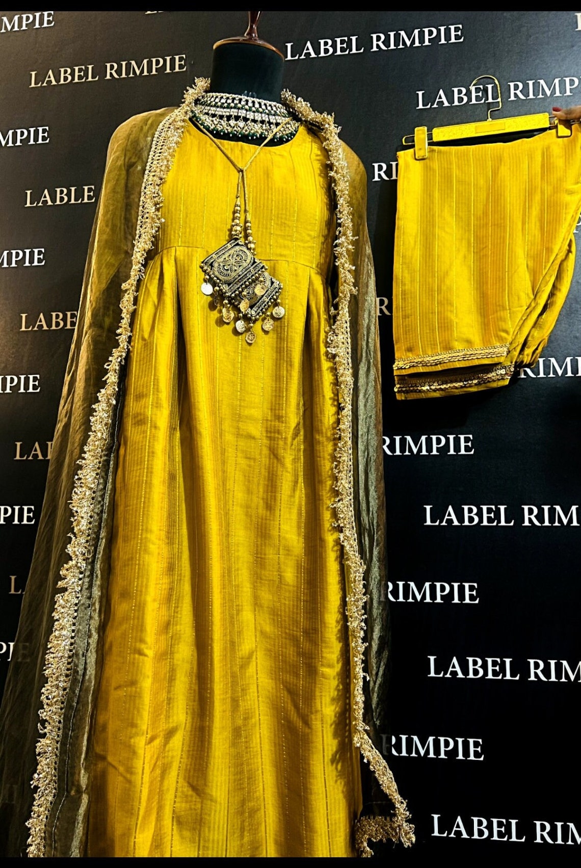 Mustard Yellow Side Slit Frock Suit - Etsy
