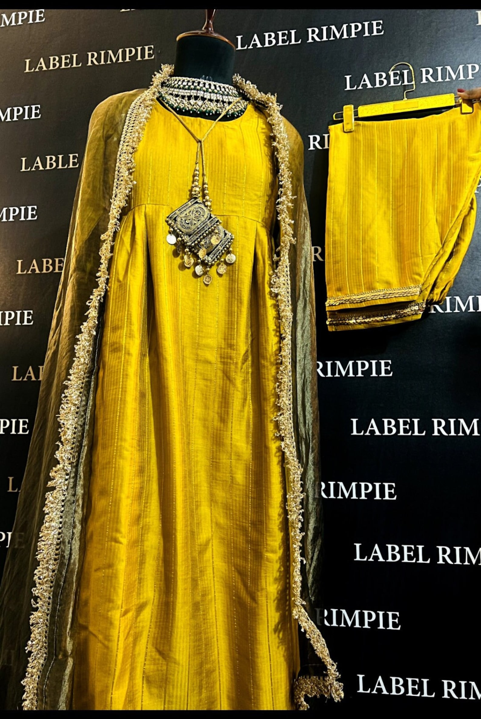 Mustard Yellow Side Slit Frock Suit - Etsy