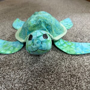 Aqua Turtle Zipped Turtle Pouch - Etsy