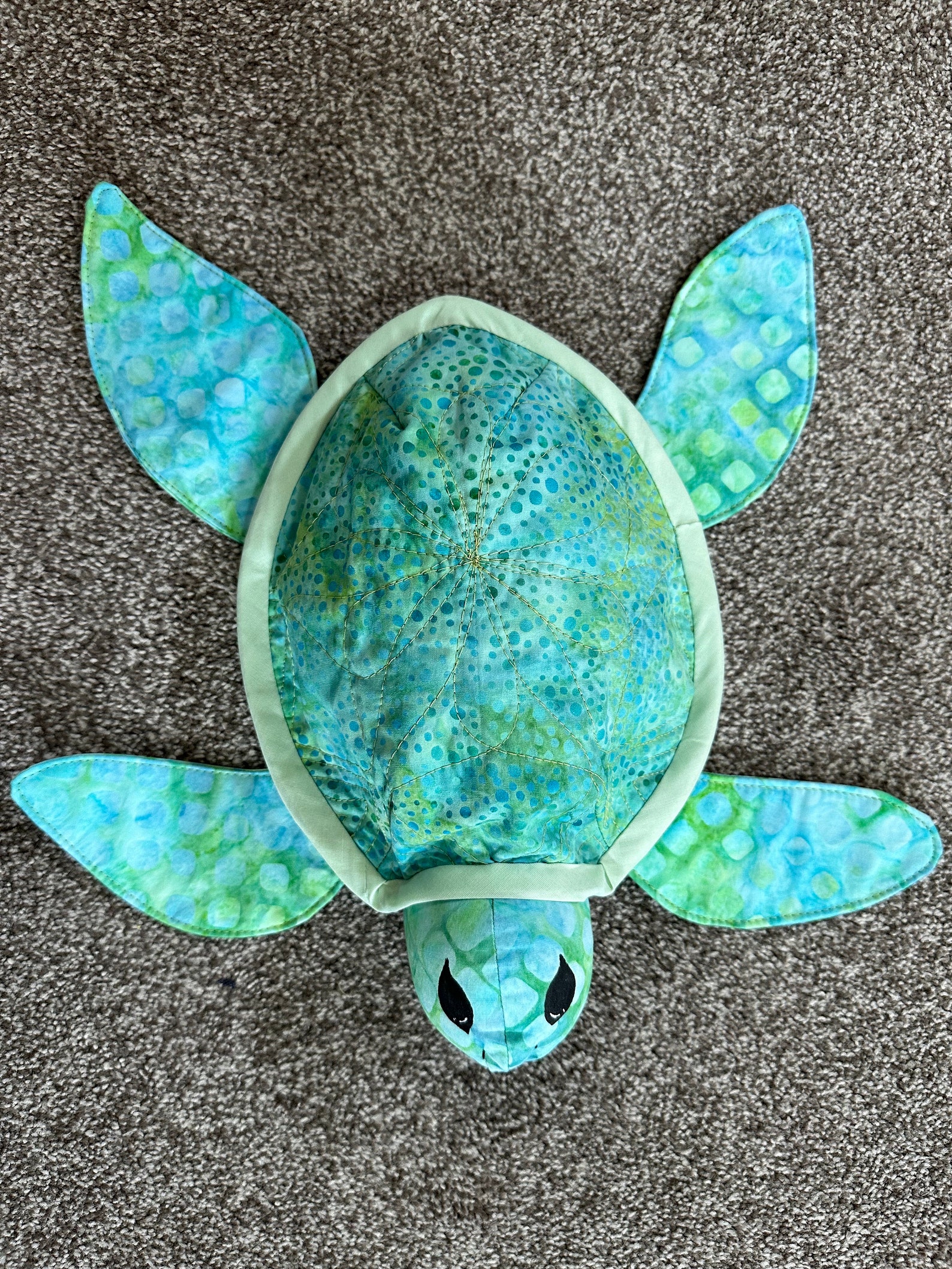 Aqua Turtle Zipped Turtle Pouch - Etsy