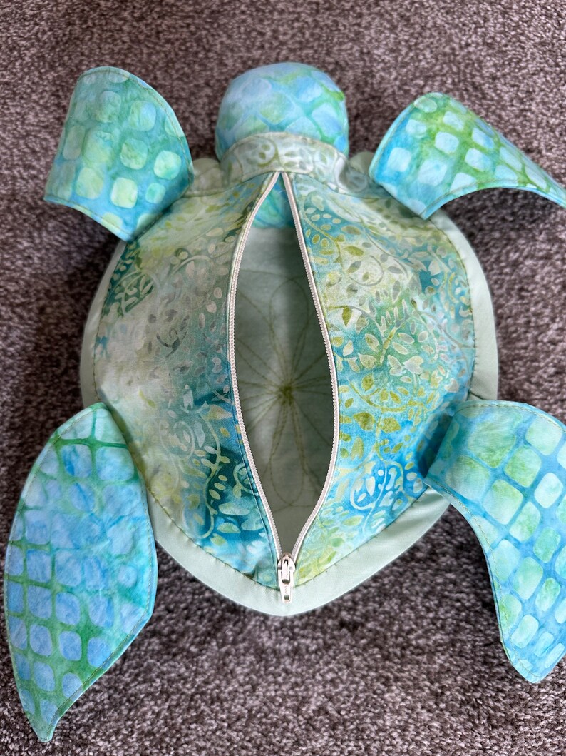 Aqua Turtle Zipped Turtle Pouch - Etsy