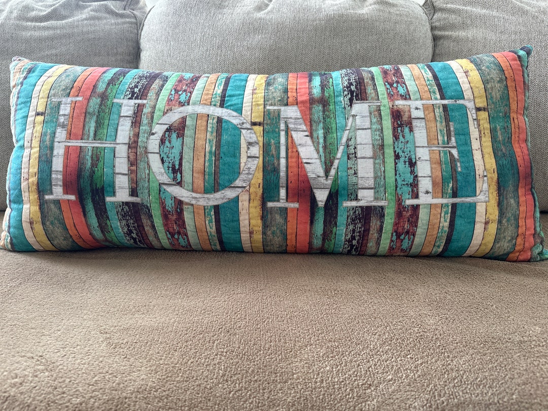 Weathered Wood Bench Pillow - Etsy