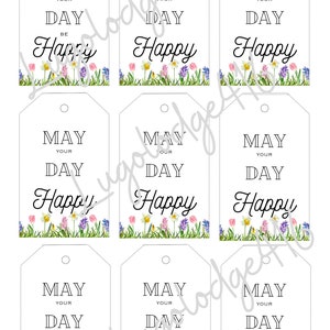 May Day Gift Tags, Tags for May Day Basket, Mother's Day Gift Tags ...