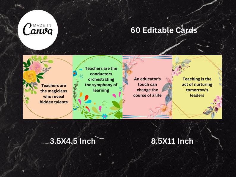 60 Printable Affirmation Cards for Teacher Appreciation Week - Etsy