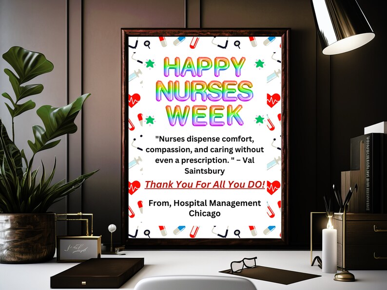 EDITABLE Nurse Appreciation Flyer Canva Template Instant - Etsy