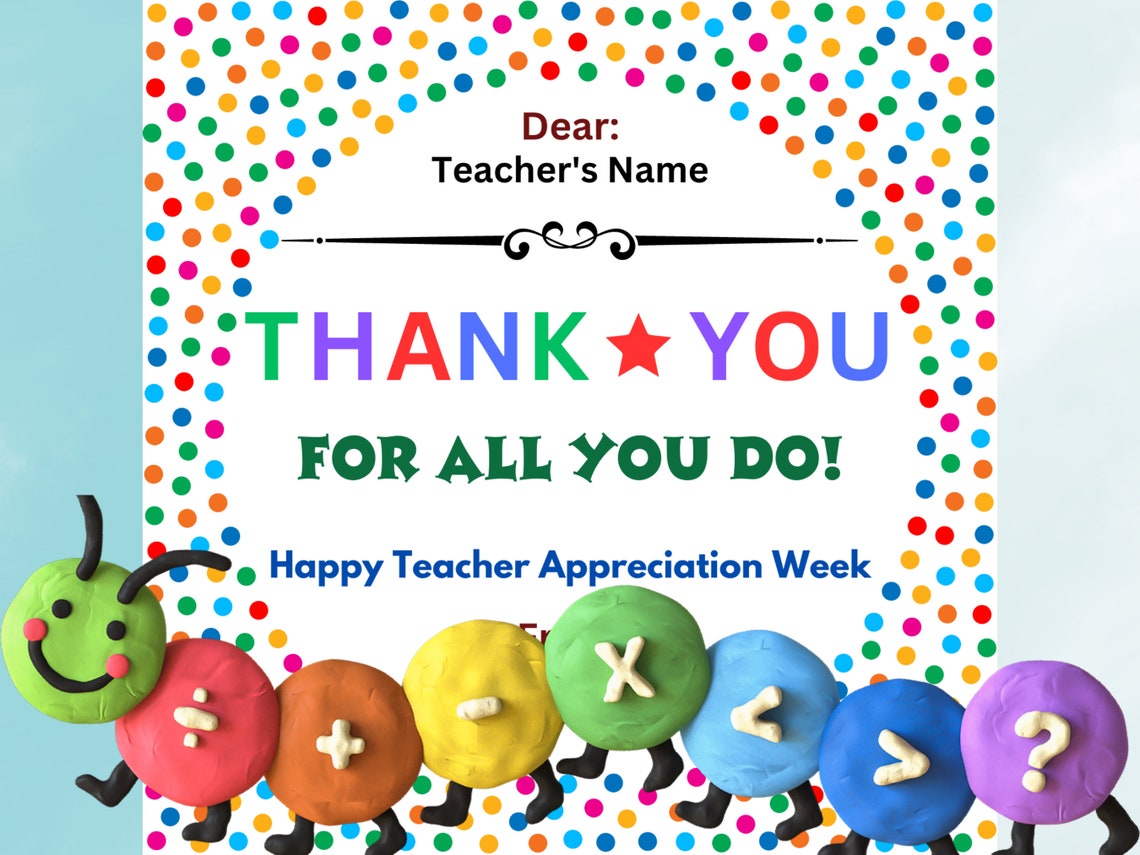 Printable Teacher Appreciation Gift Tag, Teacher Appreciation Week ...