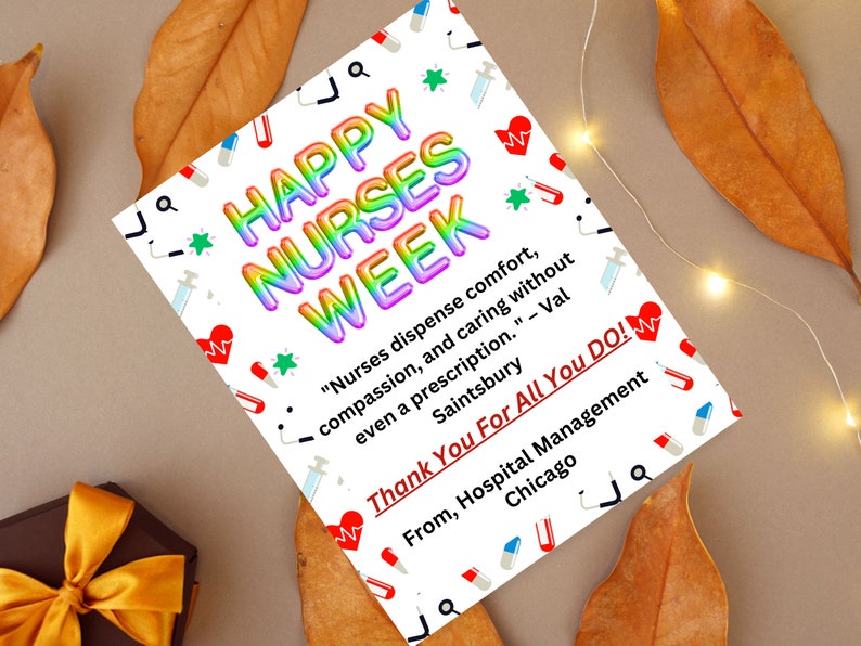 Printable Nurse Appreciation Week OR Day Bundle Which Includes ...
