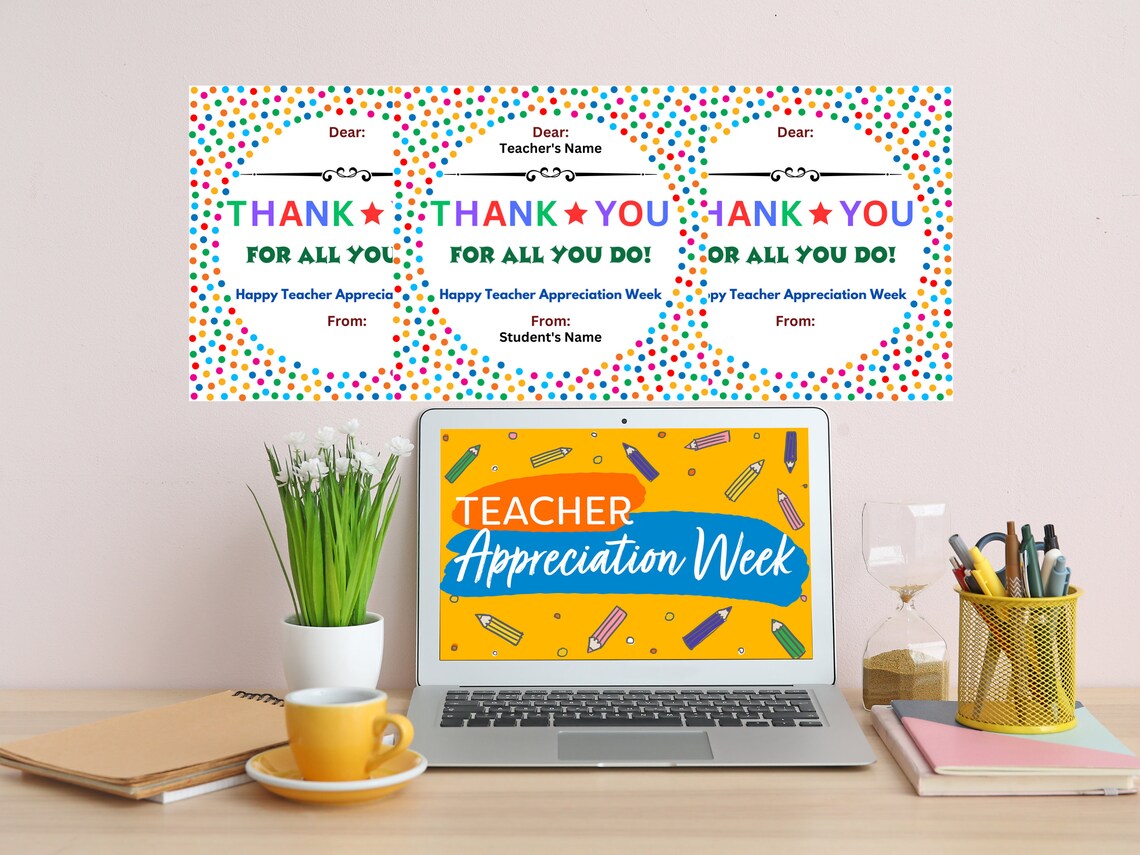 Printable Teacher Appreciation Gift Tag, Teacher Appreciation Week ...