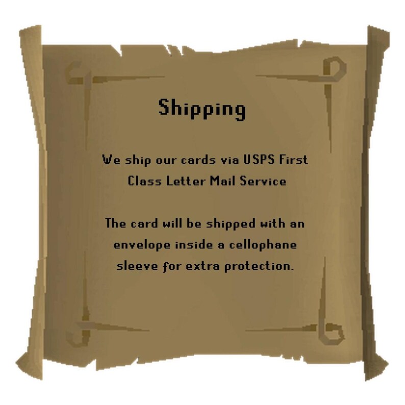 Runescape Birthday Card: Wise Old Man, Customizable Text - Etsy