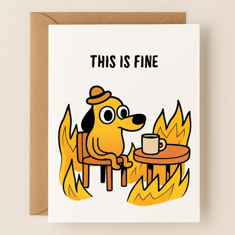 Dog Meme Birthday Card - Etsy