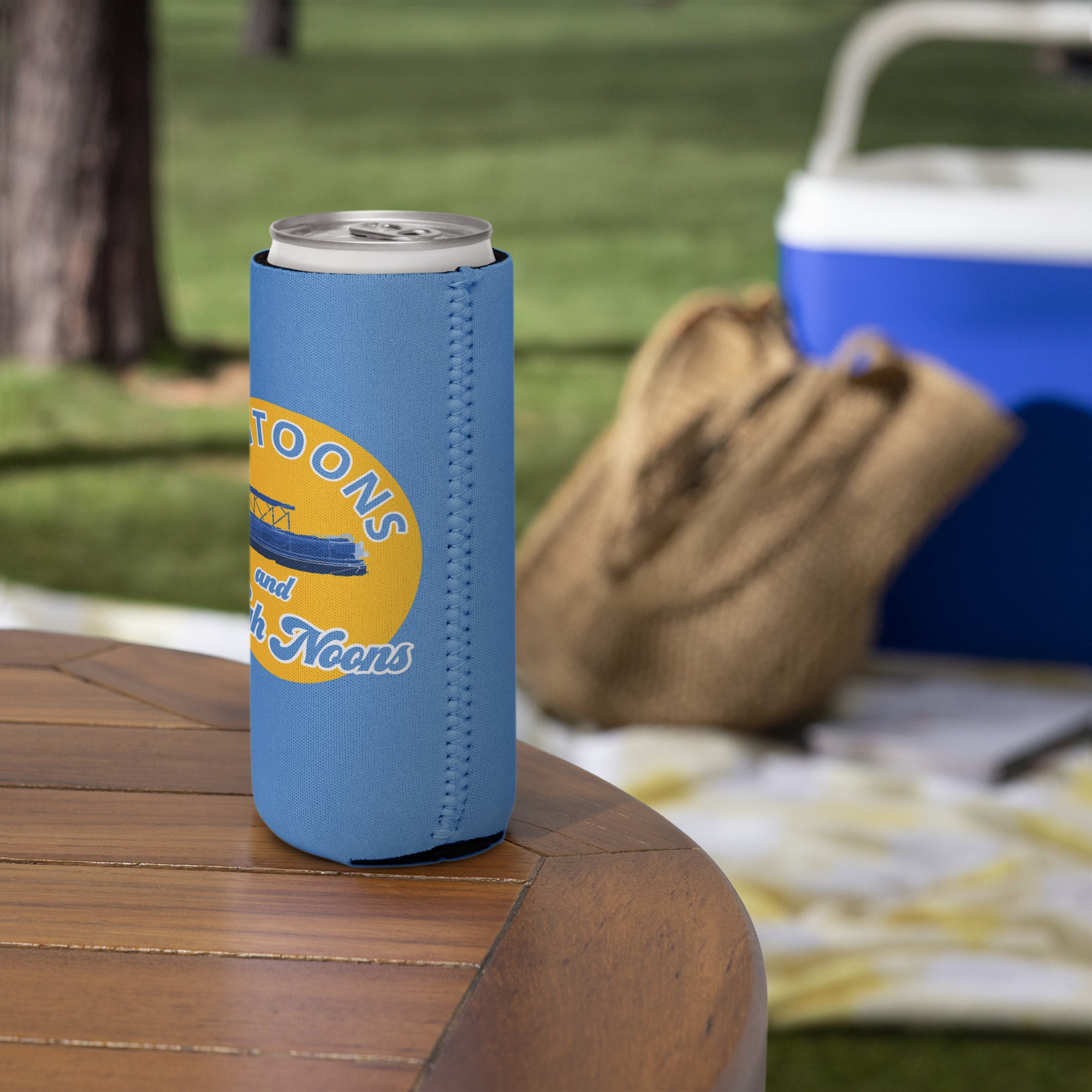 Pontoons & High Noons Slim Can Cooler | Pontoon Gifts | High Noon Gifts ...