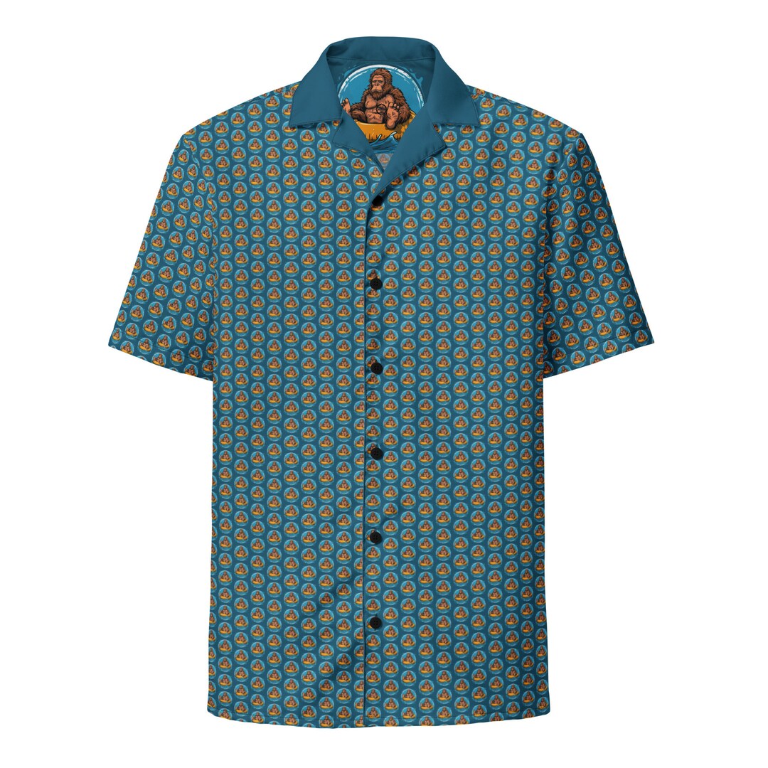 Sasquatch Big Foot Hawaiian Unisex Button-down Shirt - Etsy