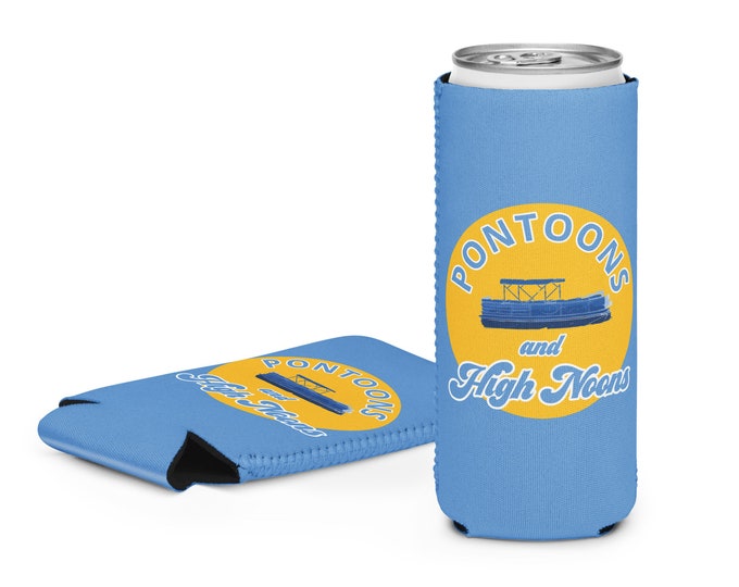 Pontoons & High Noons Slim Can Cooler | Pontoon Gifts | High Noon Gifts ...