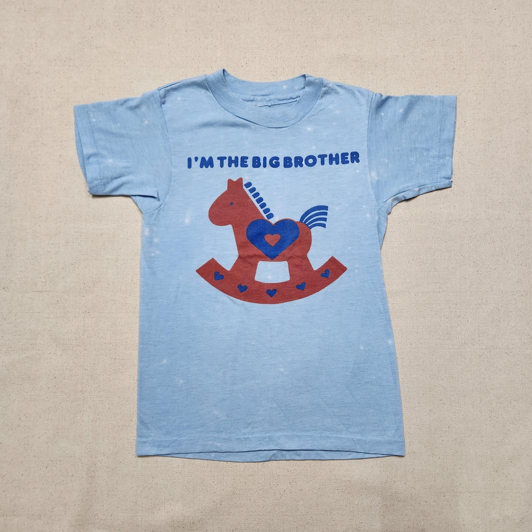 Vintage "i'm the Big Brother" Horse Rocker Tee (5t-7y) AS IS - Etsy