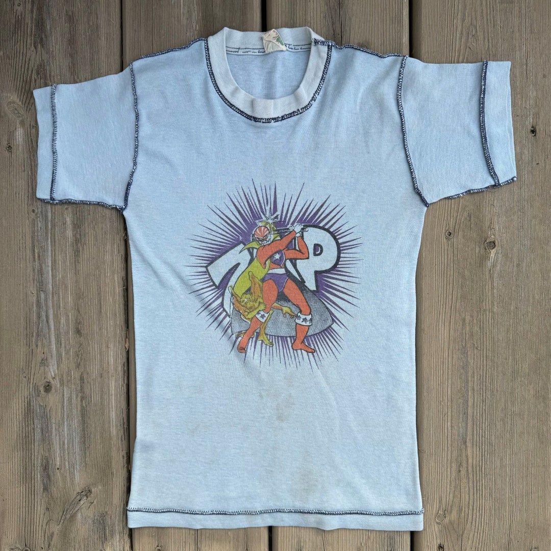 80s Kids Light Blue Zap Character 12/14Y Made in USA - Etsy