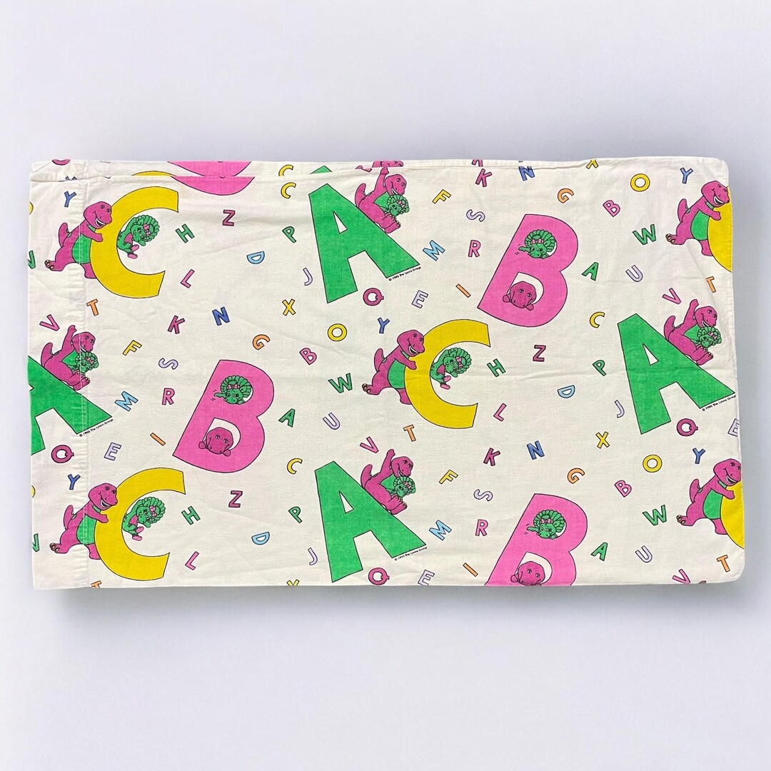 1993 90s Vintage Barney Baby Bop Multicolour Alphabet Cute Design ...