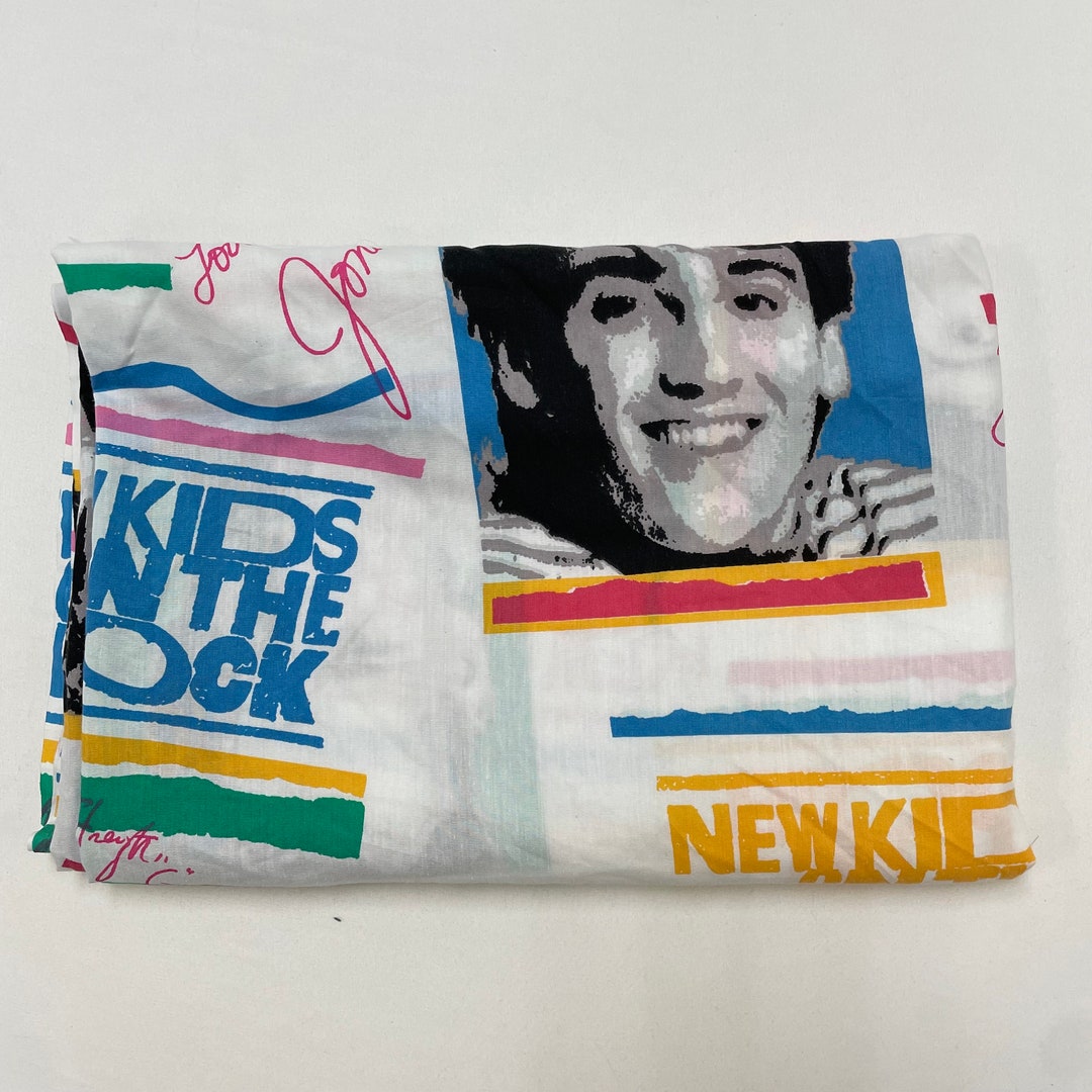 90s Vintage NKOTB Flat Sheet Twin Size - Etsy
