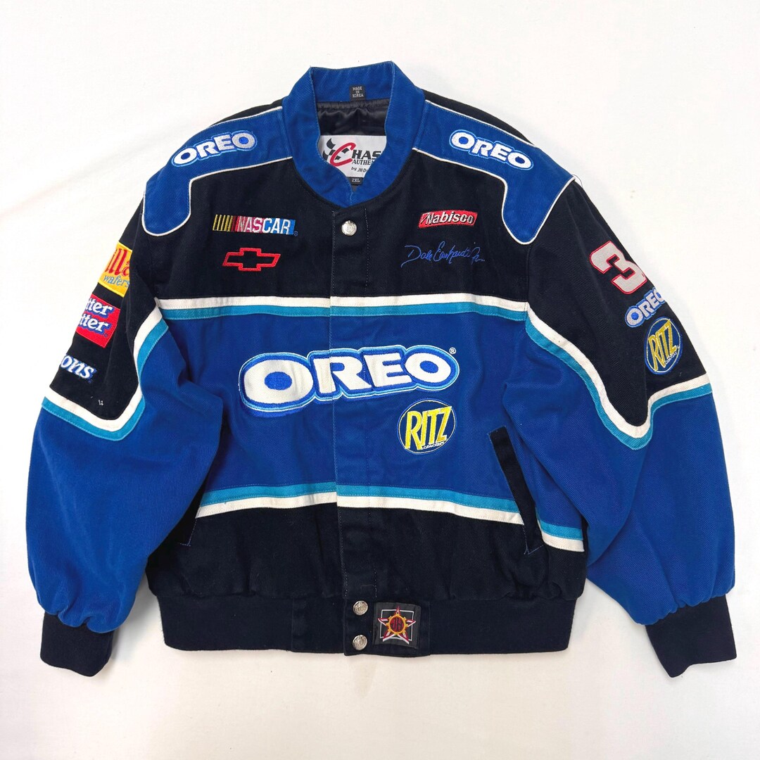 Kids Youth Oreo Ritz NASCAR Racing Snap Jacket Dale Earnhardt Jr 11Y ...