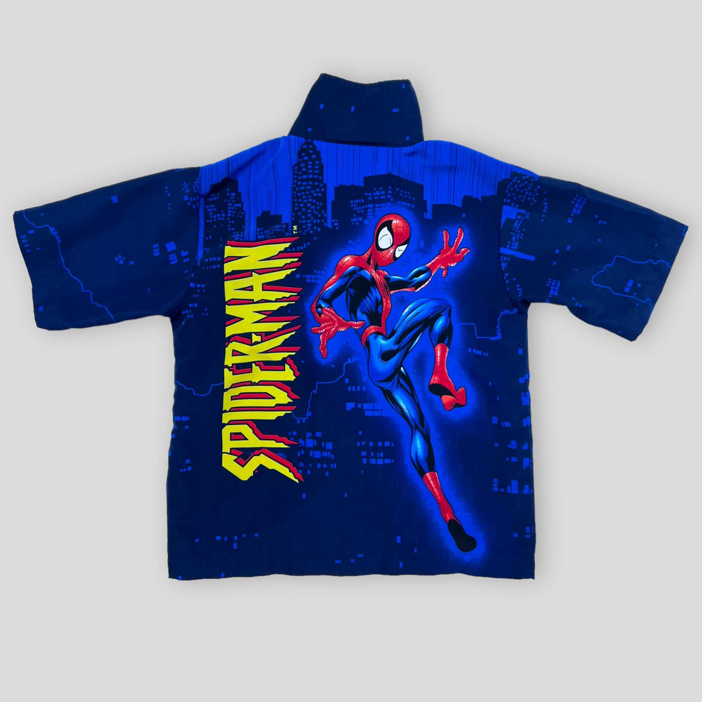 Y2K Kids Spider-man Camp Shirt - Etsy