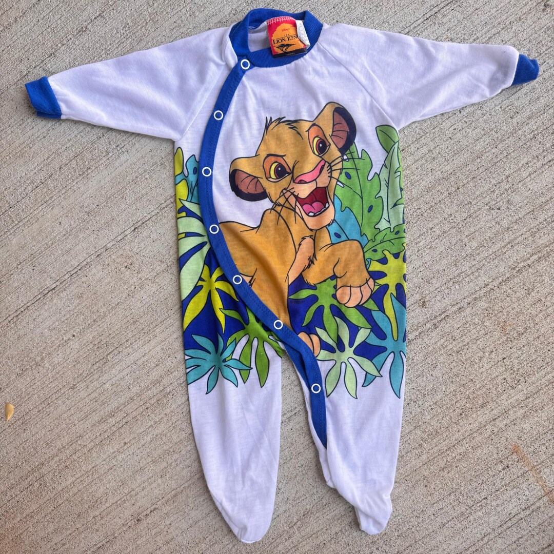 90s Baby Vintage Disney Lion King Onesie Simba All Over Print - Etsy